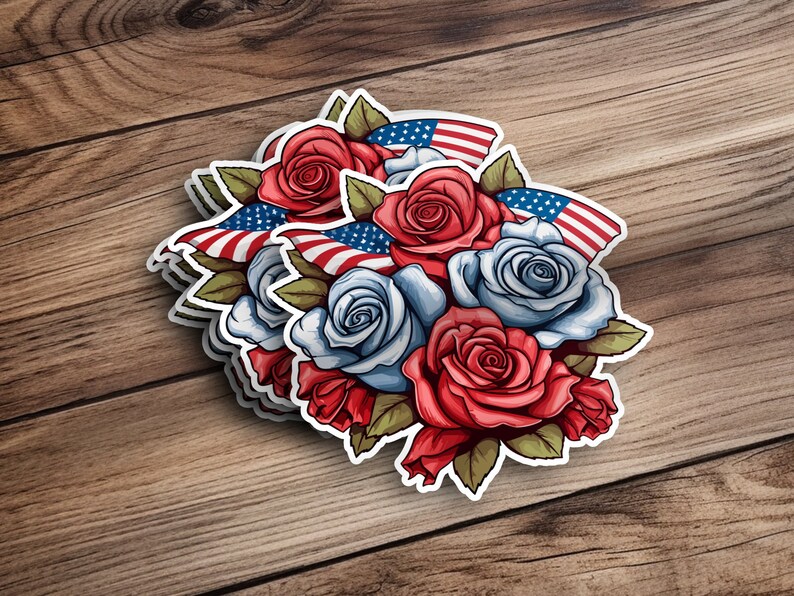Cartoon Fourth of July Flowers SVG Png Eps, Commercial Use Clipart ...