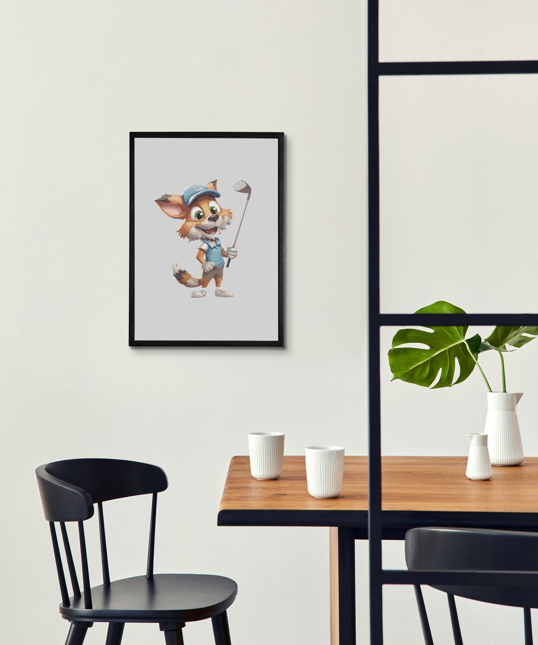 Cartoon Fox Golfing SVG Png Eps, Commercial Use Clipart Vector Graphics ...