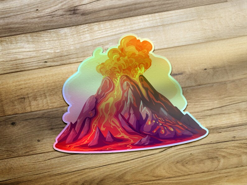 Cartoon Volcano SVG Png Eps, Commercial Use Clipart Vector Graphics for ...