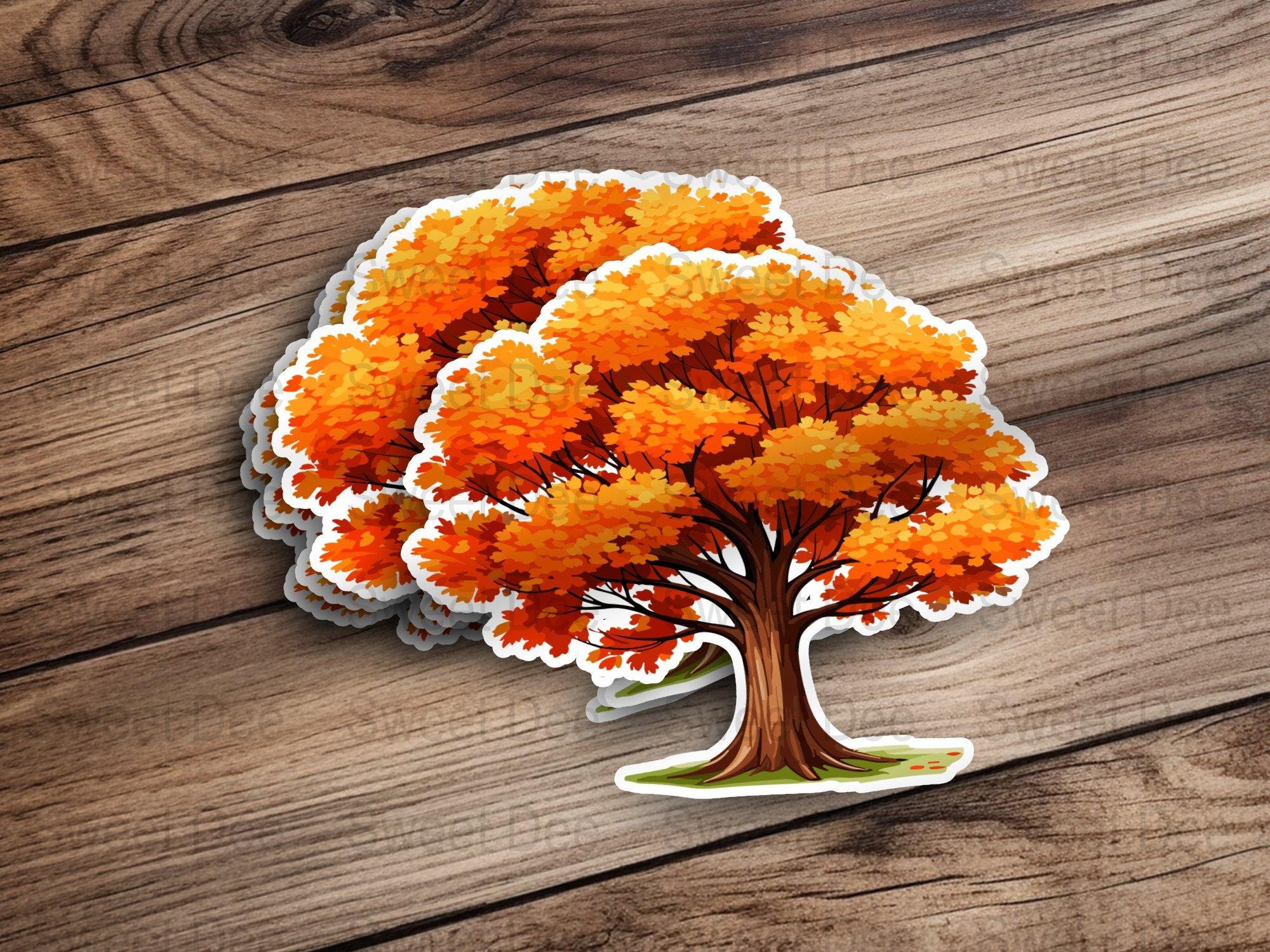 Cartoon Cute Maple Tree Svg Png Eps, Commercial Use Clipart Vector ...