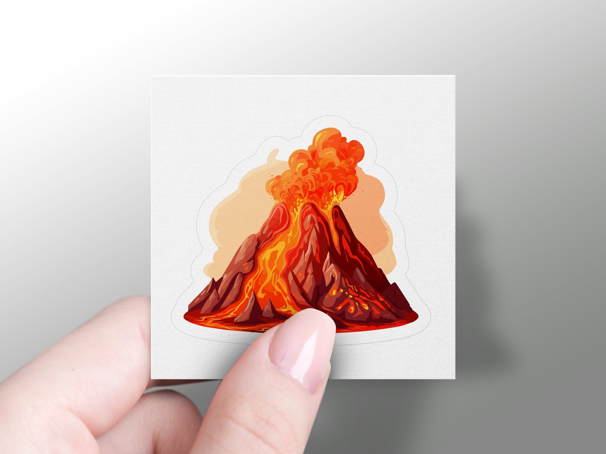 Cartoon Volcano SVG Png Eps, Commercial Use Clipart Vector Graphics for ...