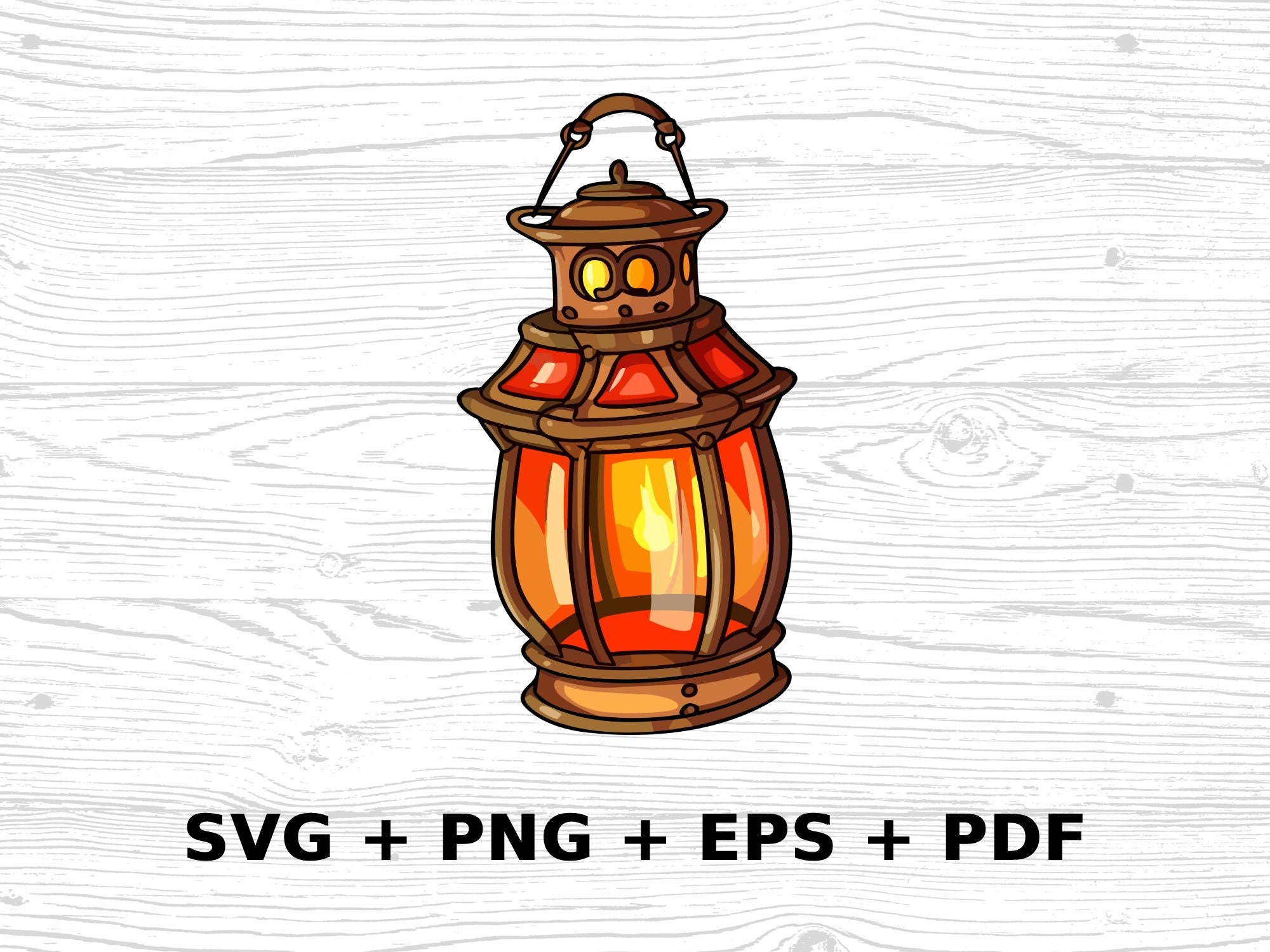 Cartoon Lantern SVG Png Eps, Commercial Use Clipart Vector Graphics for ...