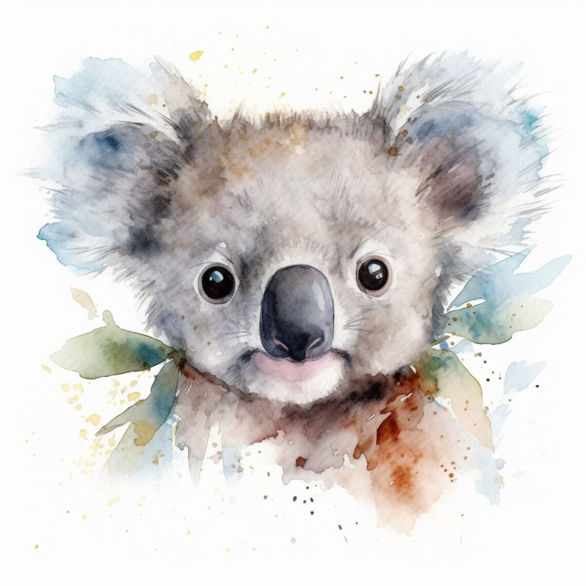 Wild Animals Watercolor Clipart, PNG, Animals Illustration, Animal ...