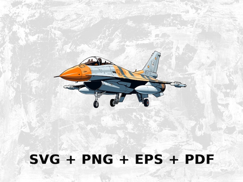 Fighter Jet SVG Png Eps, Commercial Use Clipart Vector Graphics for ...