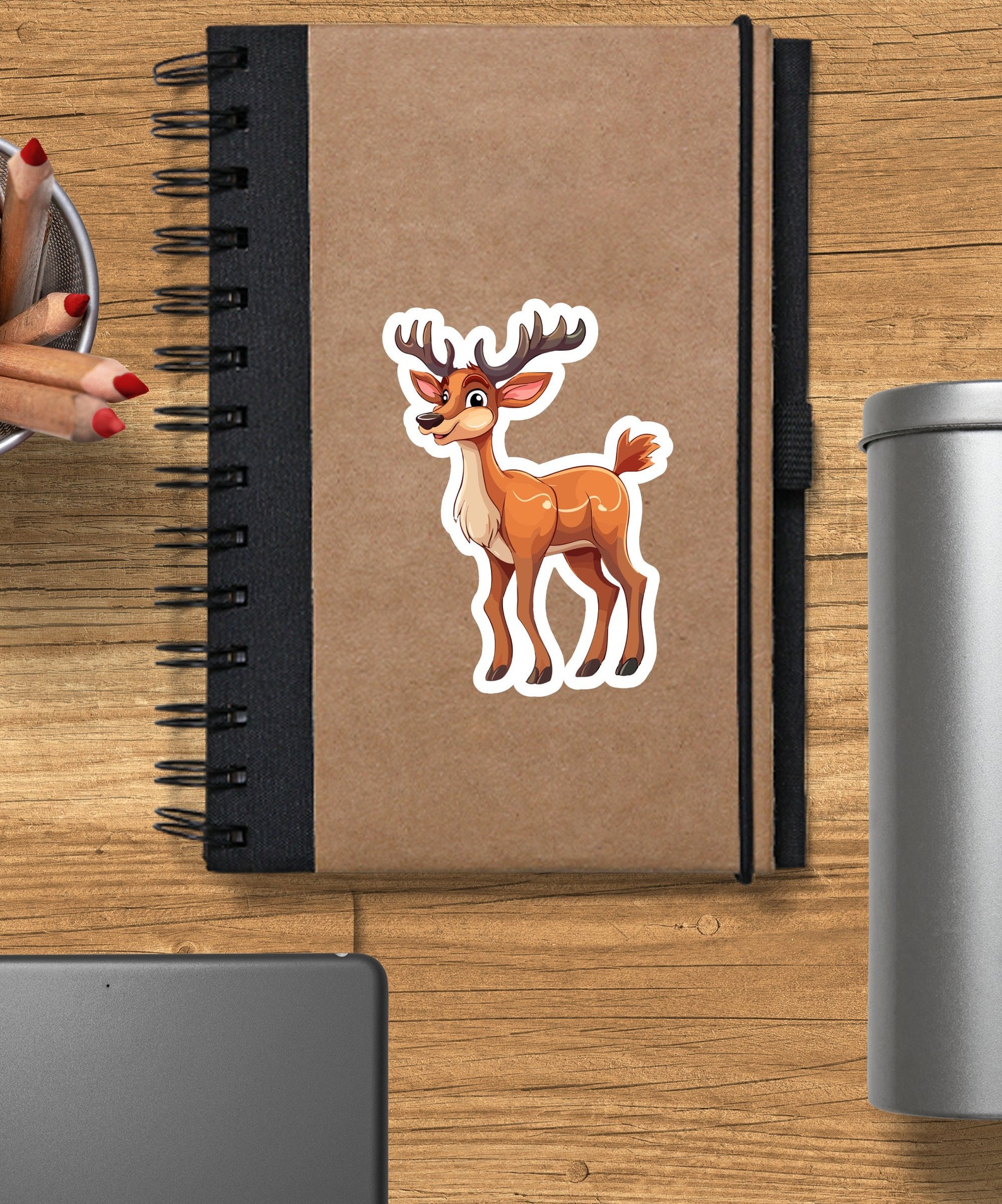 Cartoon Deer SVG Png Eps, Commercial Use Clipart Vector Graphics for ...