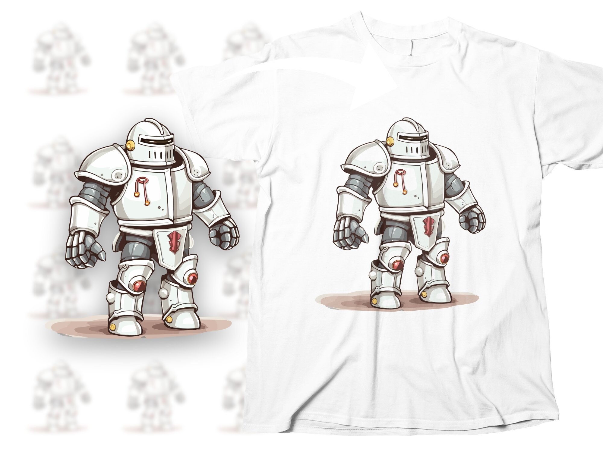 Cartoon White Knight SVG Png Eps, Commercial Use Clipart Vector ...