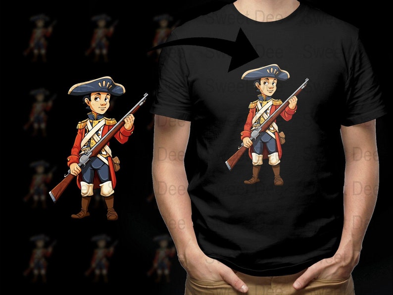 Cartoon Colonial Soldier Svg Png Eps, Commercial Use Clipart Vector ...