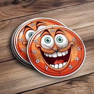 Cartoon Clock Face SVG Png Eps, Commercial Use Clipart Vector Graphics ...