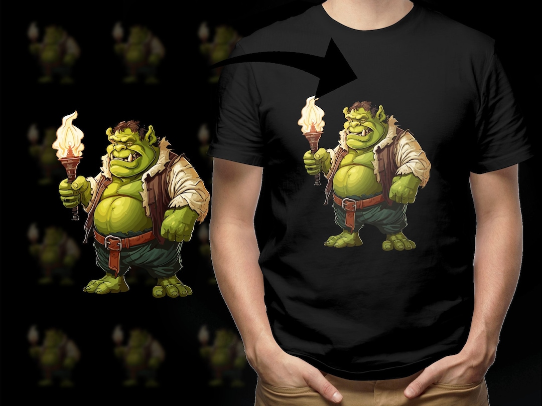 Ogre SVG Png Eps, Commercial Use Clipart Vector Graphics for Wall Art ...