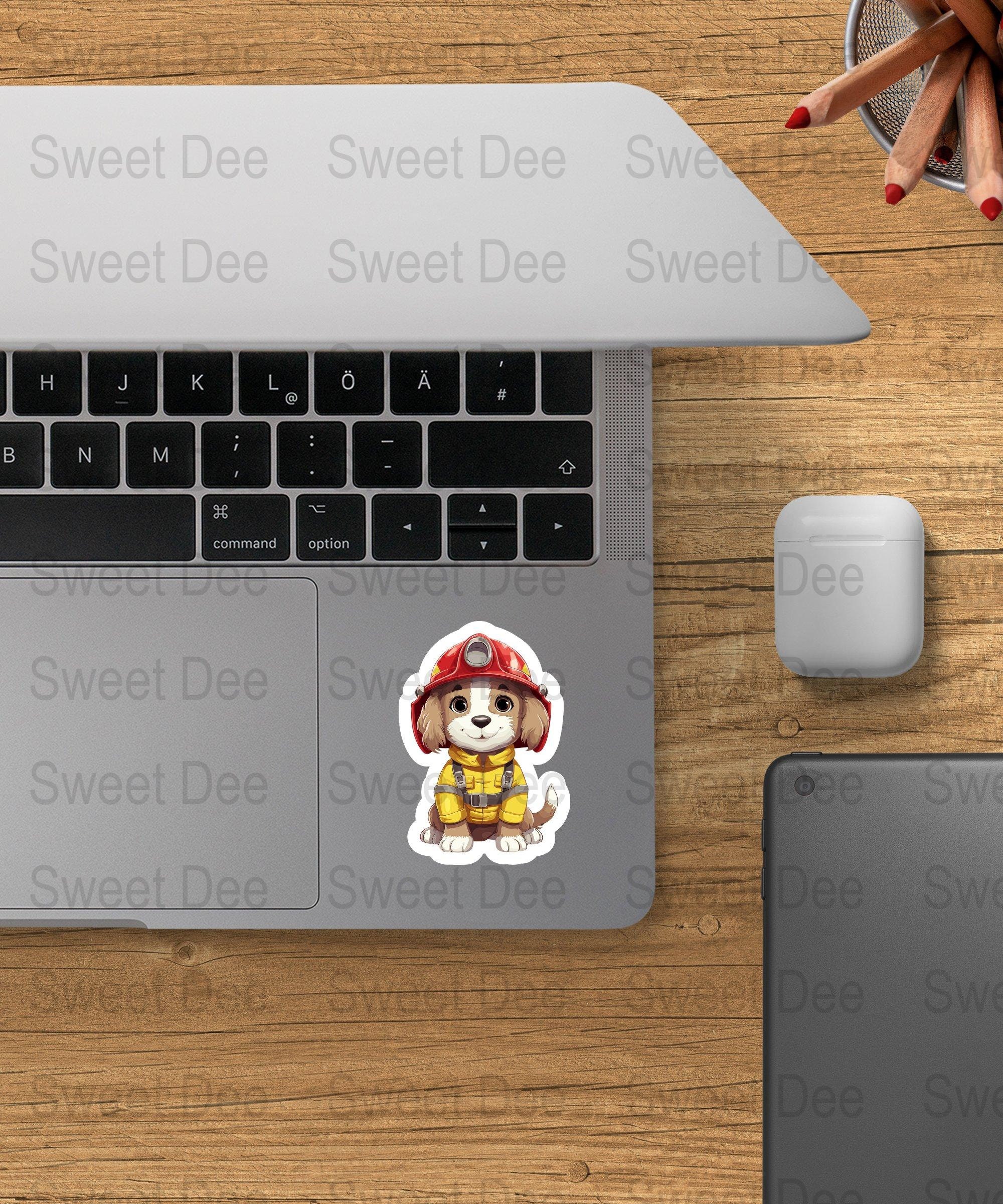 Cartoon Cute Dog Fireman Svg Png Eps, Commercial Use Clipart Vector ...