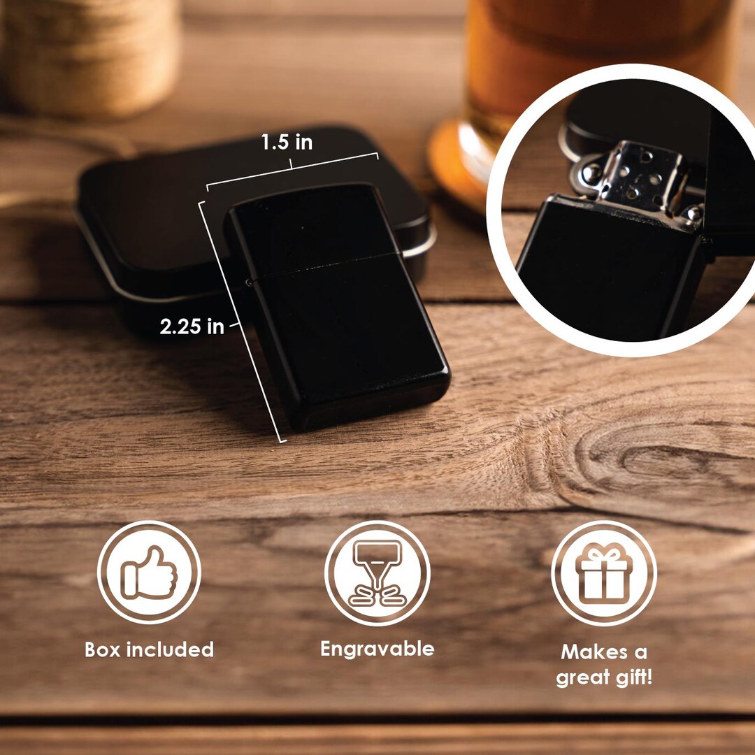 Personalized Skeleton Lighter Engraved Black Refillable Lighter With ...