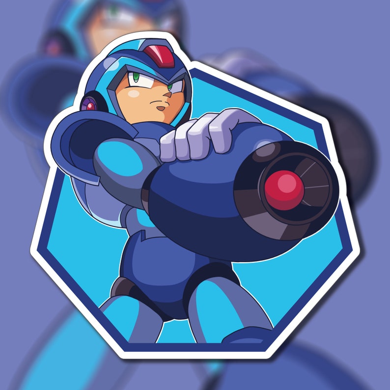 Mega Man X4 X Waterproof Vinyl Sticker Decal - Etsy