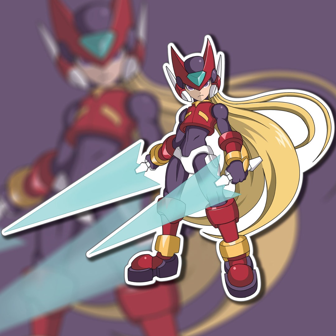 Mega Man Zero - Waterproof Vinyl Sticker Decal - Etsy