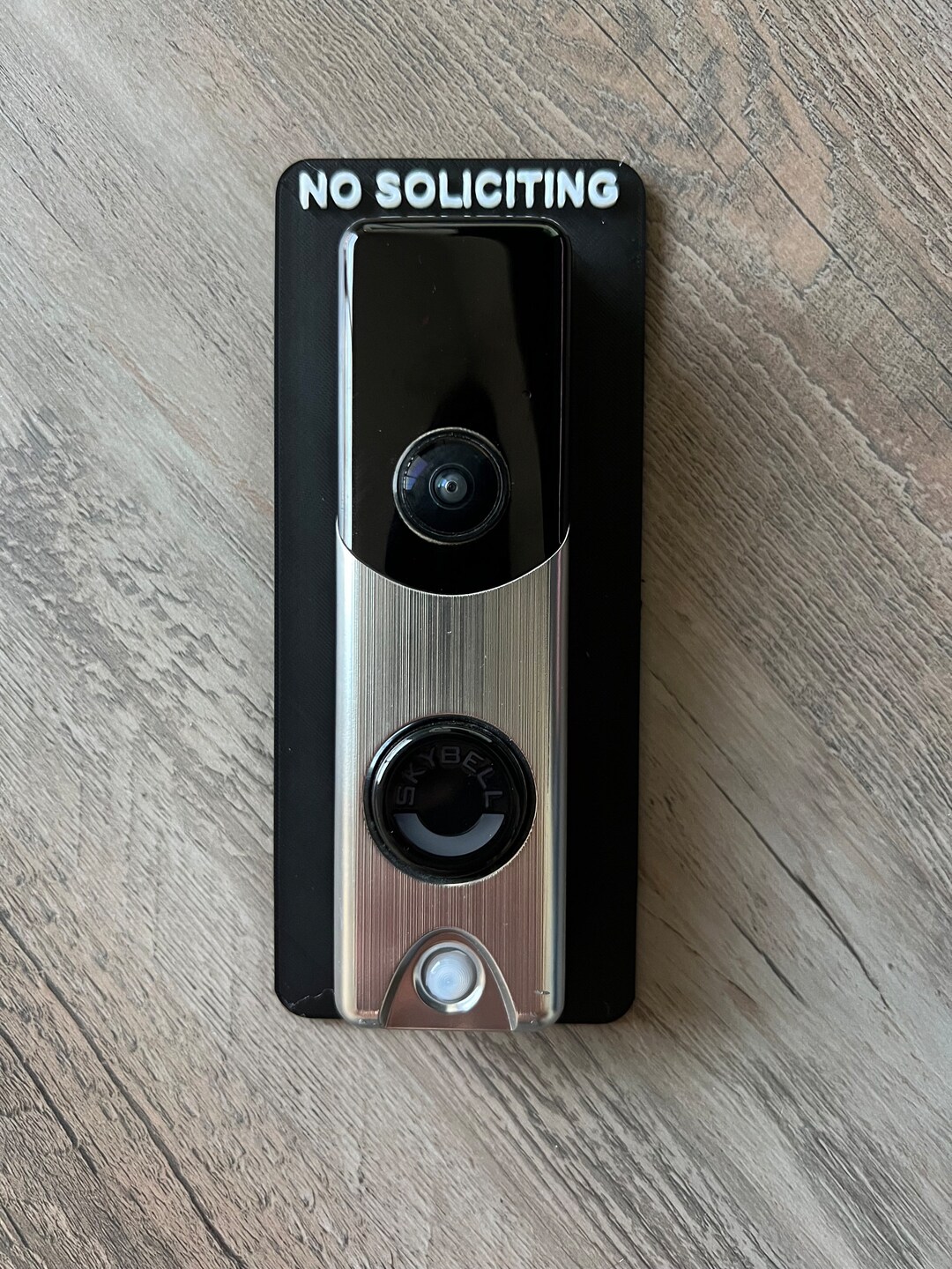 No Soliciting Video Door Bell Plate - Etsy