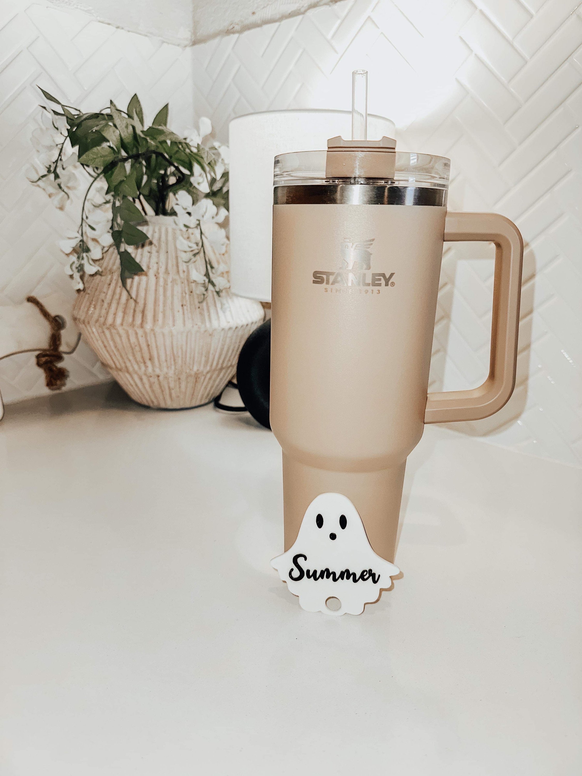 Personalized STANLEY Cup Topper, Spooky Ghost, 30/40oz Tumbler ...