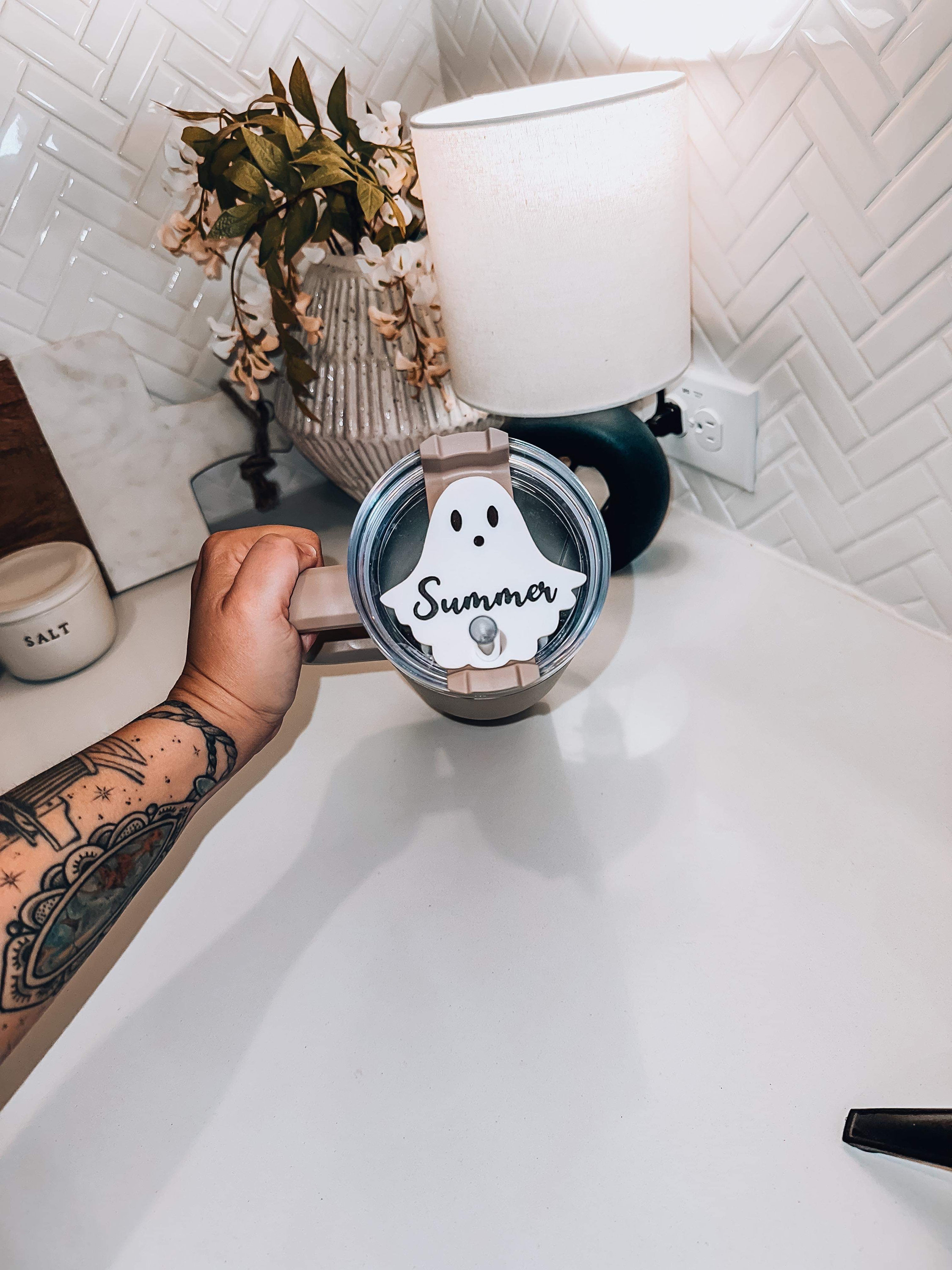 Personalized STANLEY Cup Topper, Spooky Ghost, 30/40oz Tumbler ...