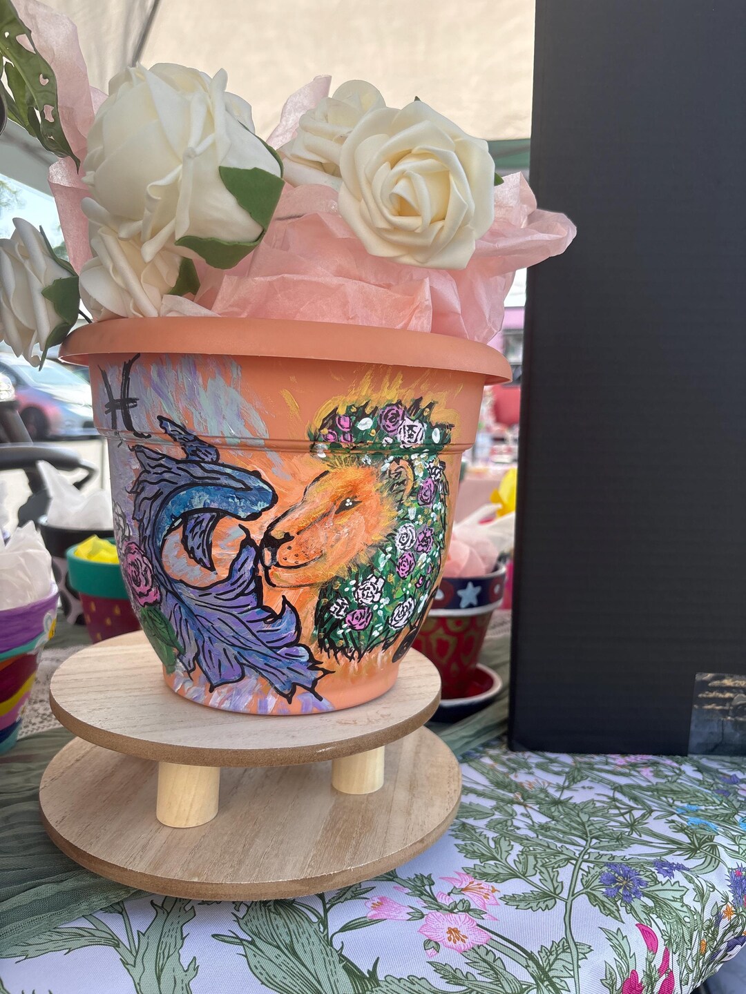 Custom Painted Flower Pot: Personalized Unique Art - Etsy
