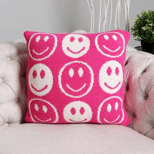 Smiley Face Pillow - Etsy