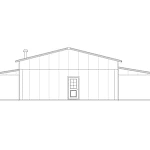 3 Bedroom Barndominium House Plans With Carport (PDF Download) - Etsy
