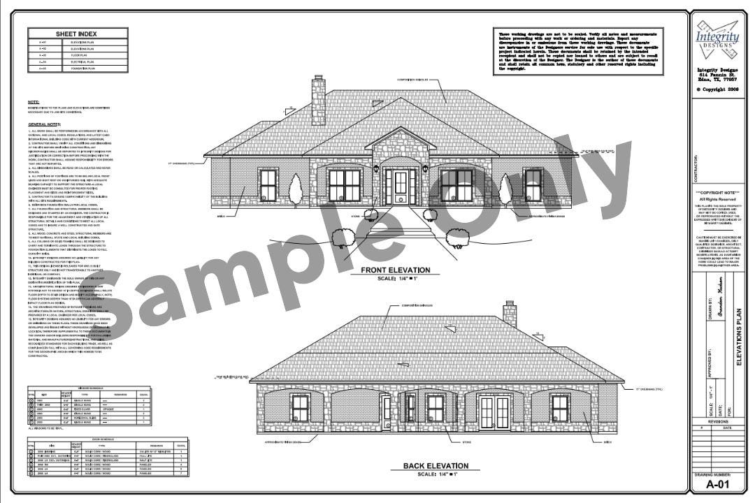 Custom House Plans - Custom Designed Blueprints - Etsy