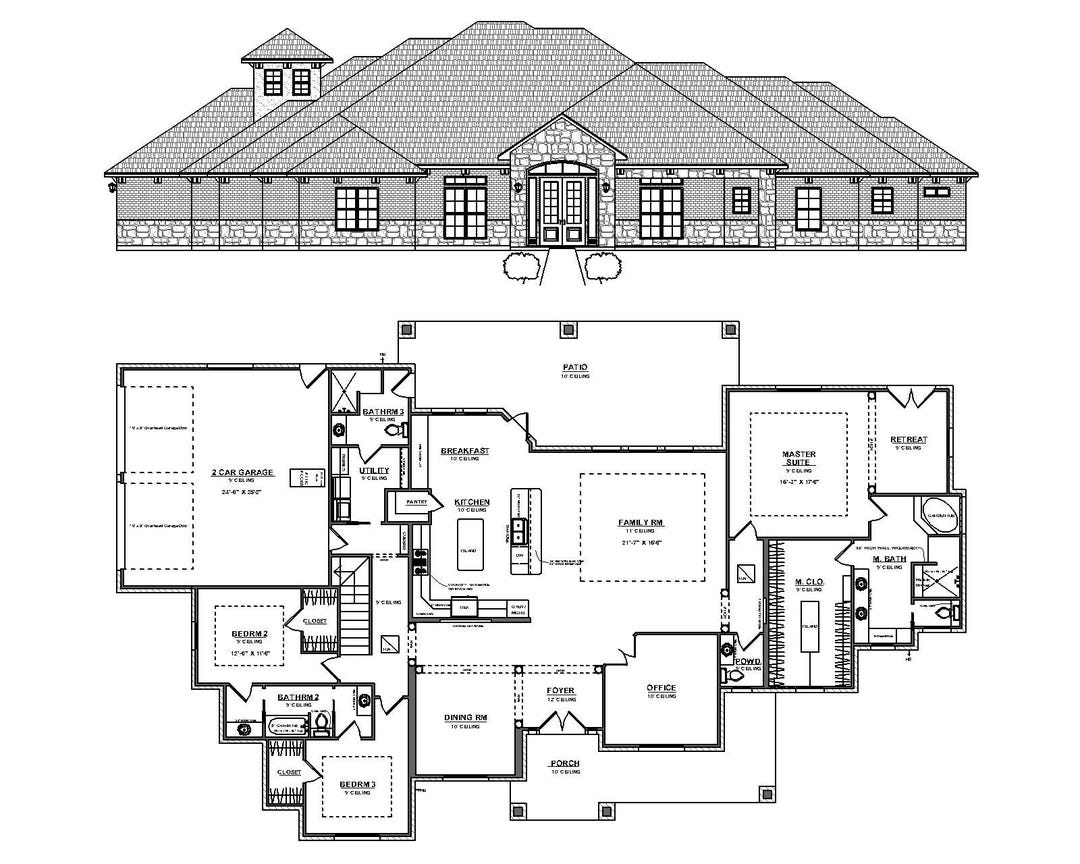 Haus Pläne PDF's - 3 Zim / 4 1/2 Bad - Haus Plan Home Designed Custom ...