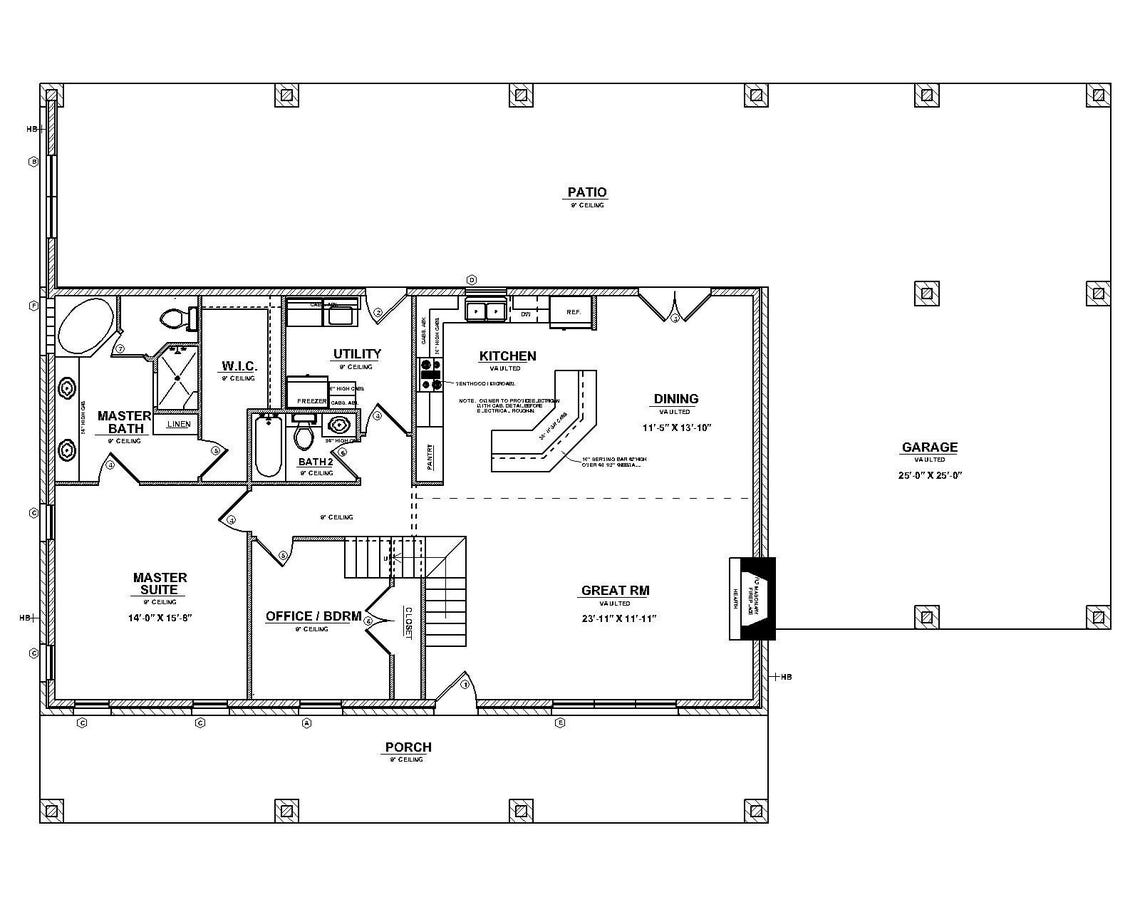 House Plans Pdf's - 3 Bdrm / 3 Bath - House Plan Home Designed Custom ...