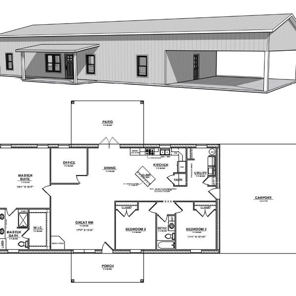 3 Bedroom 2 Bath House Plan Floor Plan. Great Layout 1500 Sq Ft. the ...