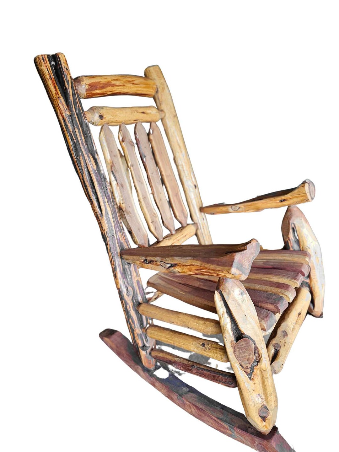 Rustic Mountain Cedar Rocking Chairs and Tables - Etsy