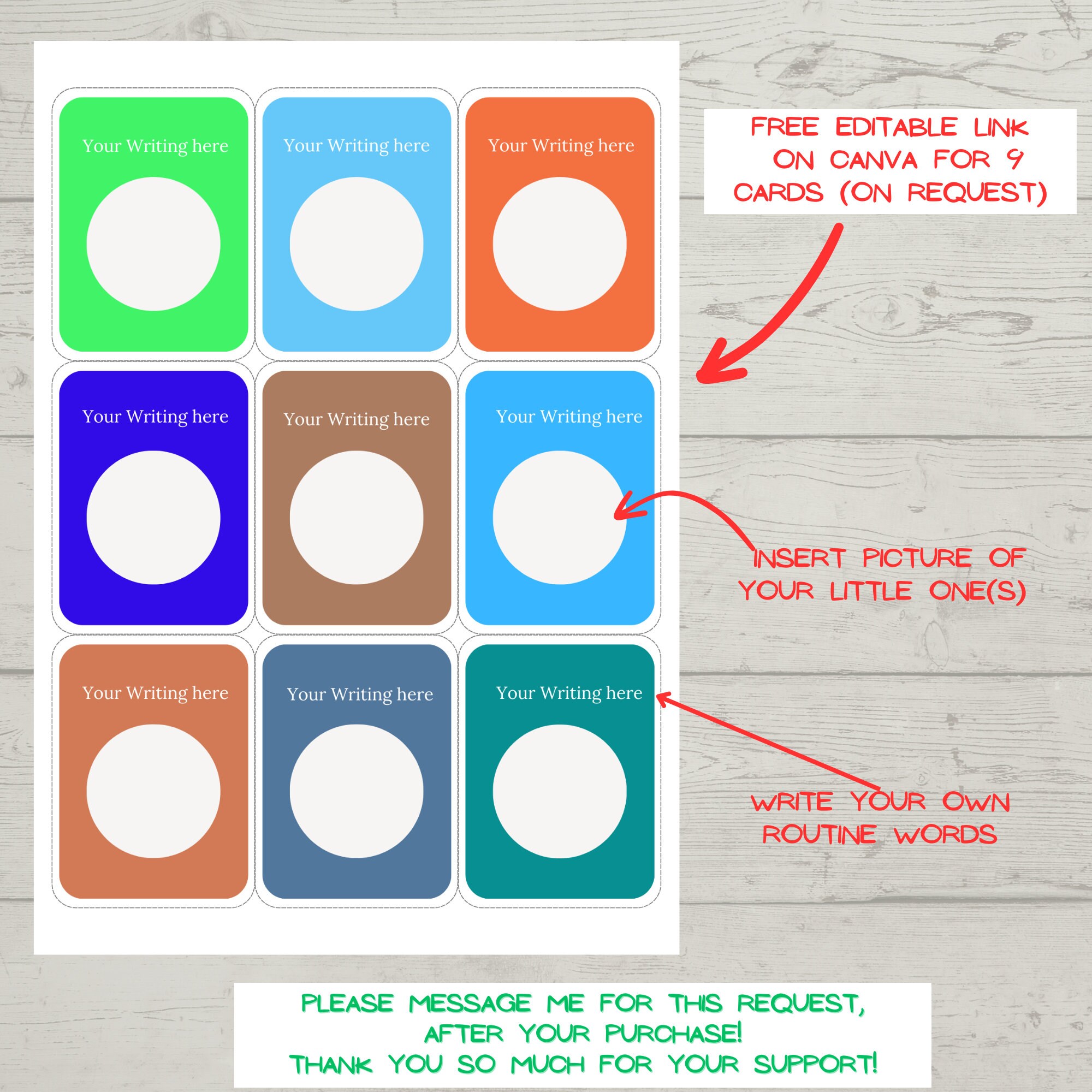 Routine Cards for Kidstoddler Routine Cards Morning Afternoon Evening ...