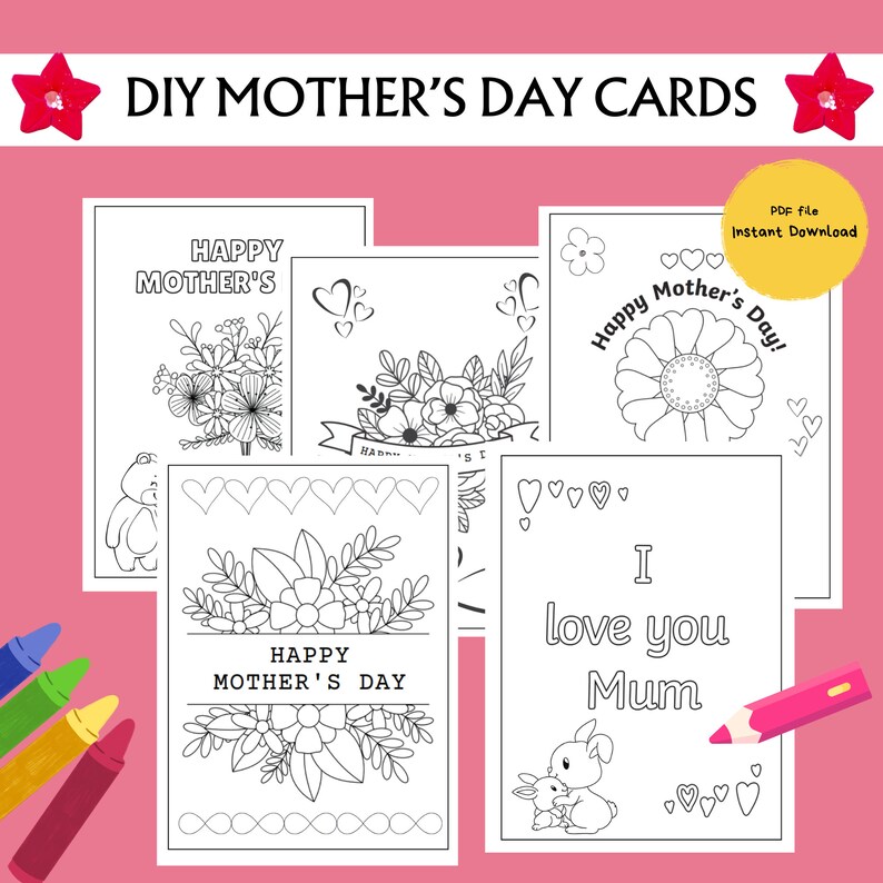DIY Mother's Day Gifts, Mother's Day Activities for Kids, Printable ...