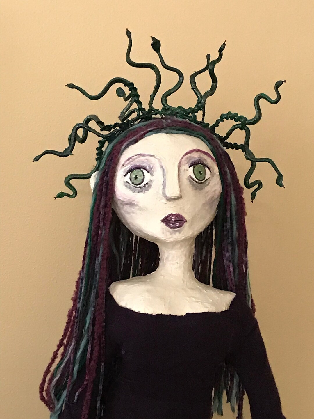 Medusa greek Goddess Handmade Figurine - Etsy
