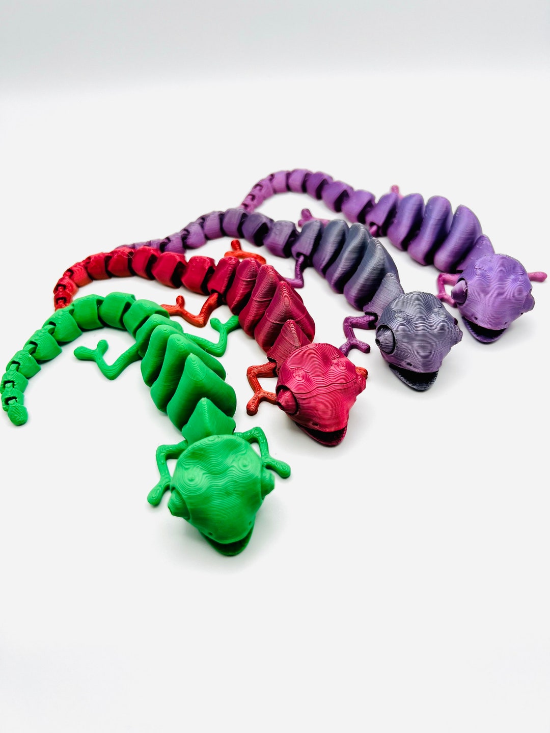 Chameleon Fidget Toy Articulated Chameleon Lizard 3D - Etsy