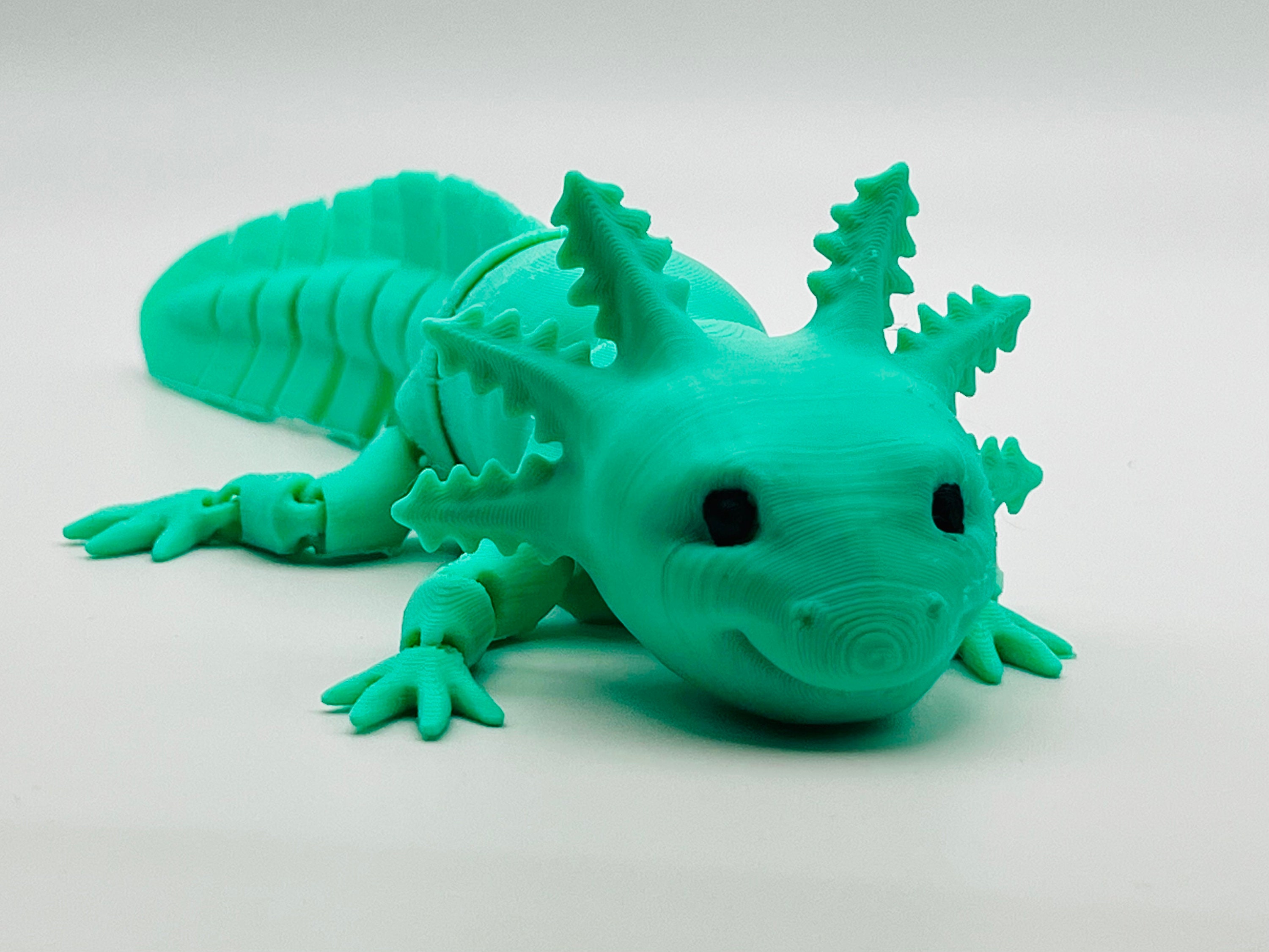 3D Printed Articulating Axolotl Fidget Toy - Etsy