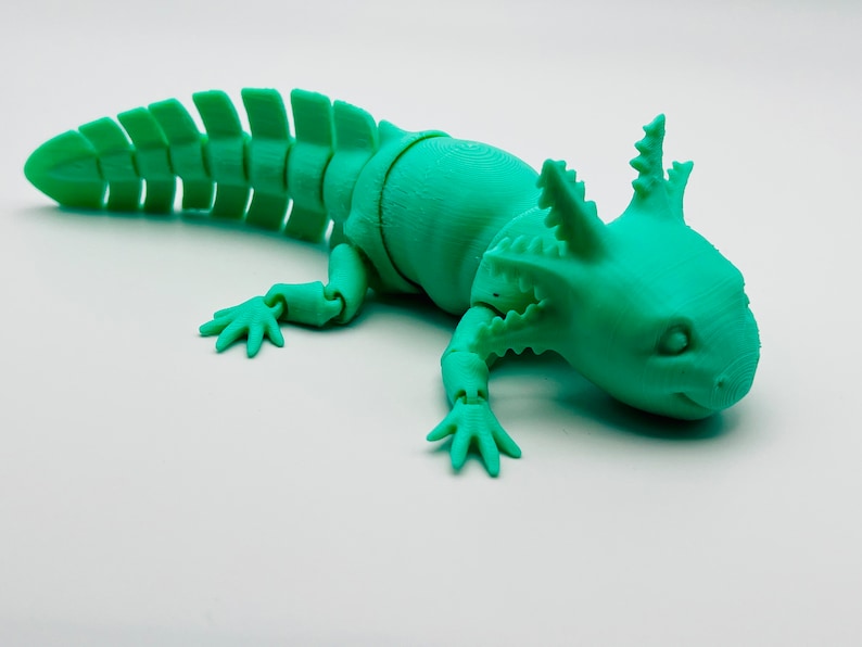 3D Printed Articulating Axolotl Fidget Toy - Etsy