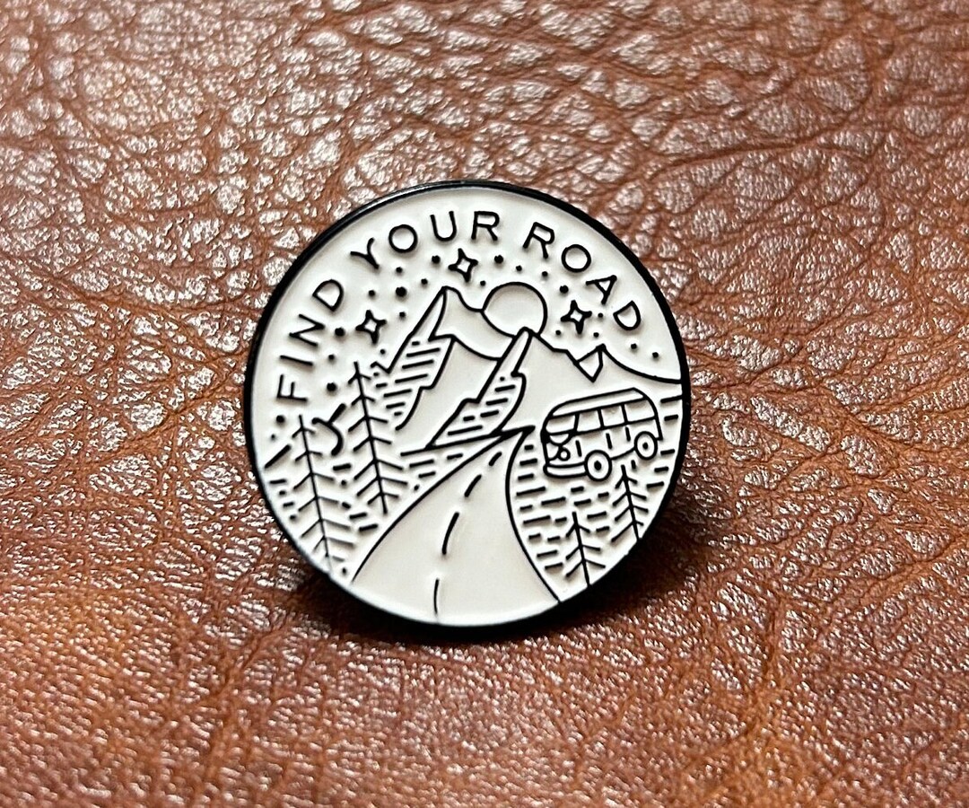 Find Your Road Pin - Etsy