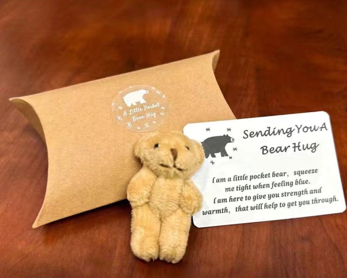 Cute Little Pocket Teddy Bear - Etsy