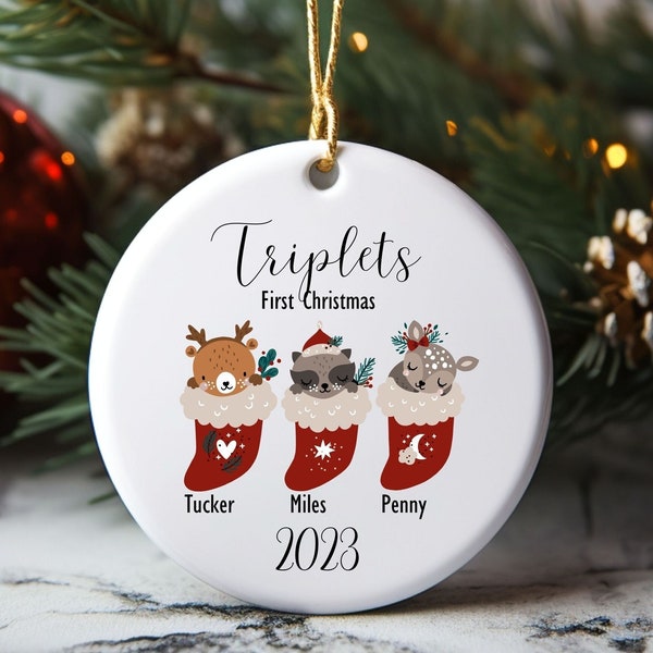 Triplets Christmas - Etsy