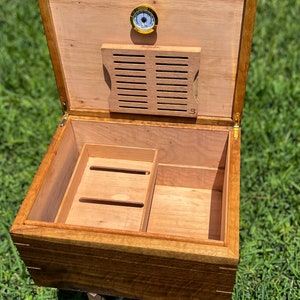 Solid Figured Walnut Large Humidor - Etsy