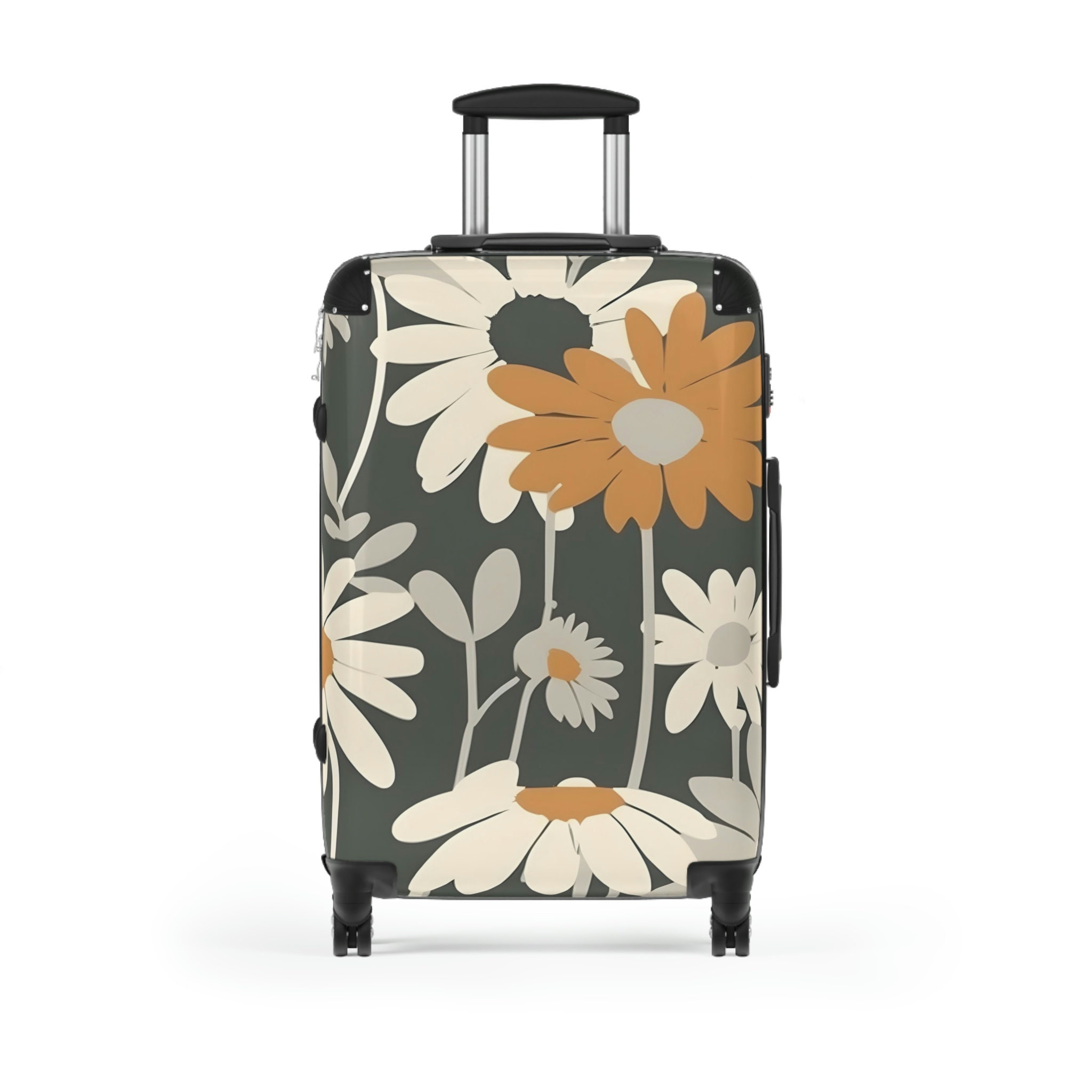 Bold Boho Daisy Rolling Suitcase, Available in 3 Sizes, Carry on 22 In ...
