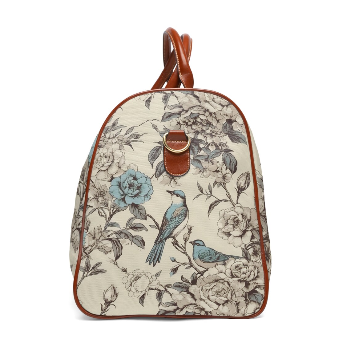 Waterproof Travel Bag, Duffle Bag, Weekender in Soft French Toile Beige ...