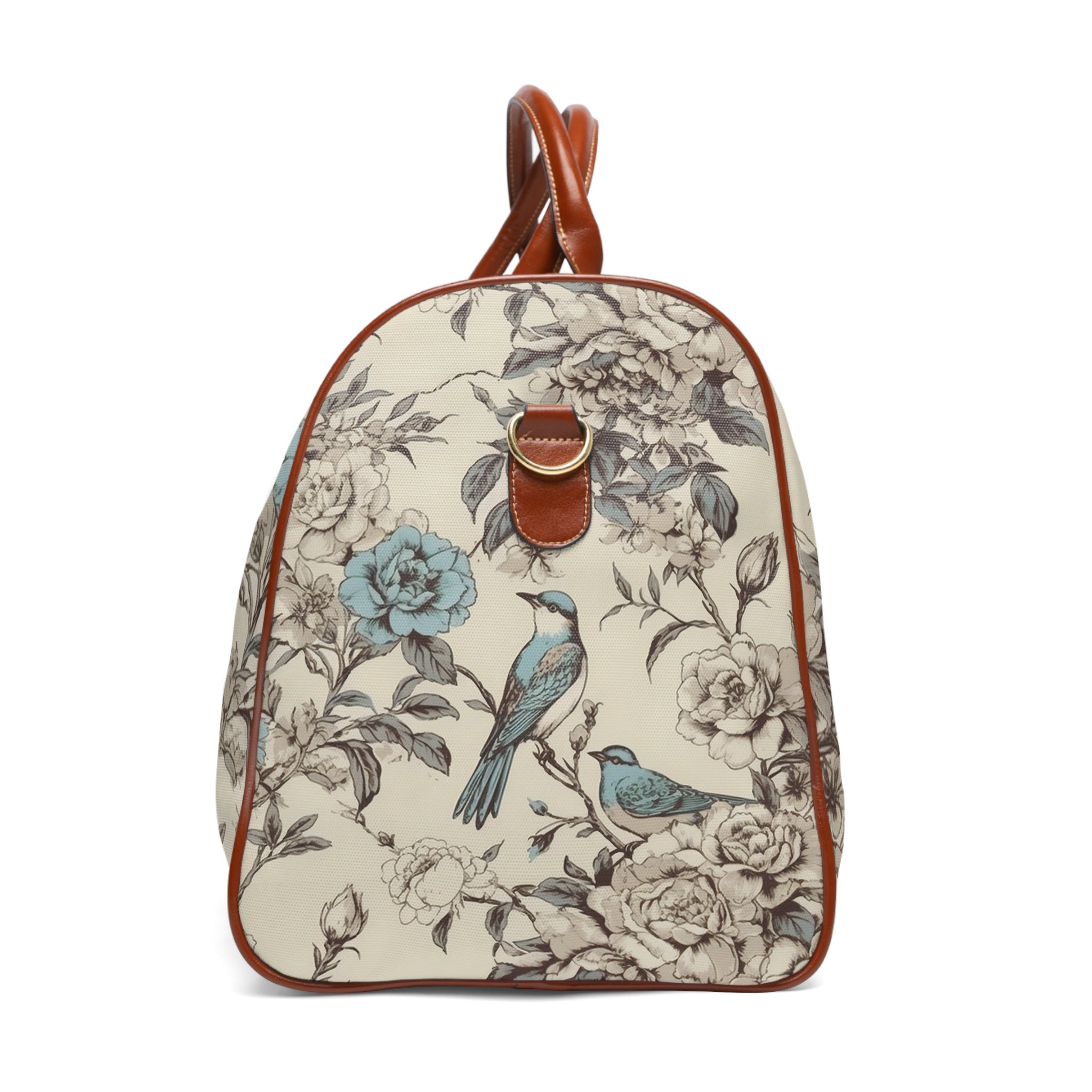 Waterproof Travel Bag, Duffle Bag, Weekender in Soft French Toile Beige ...