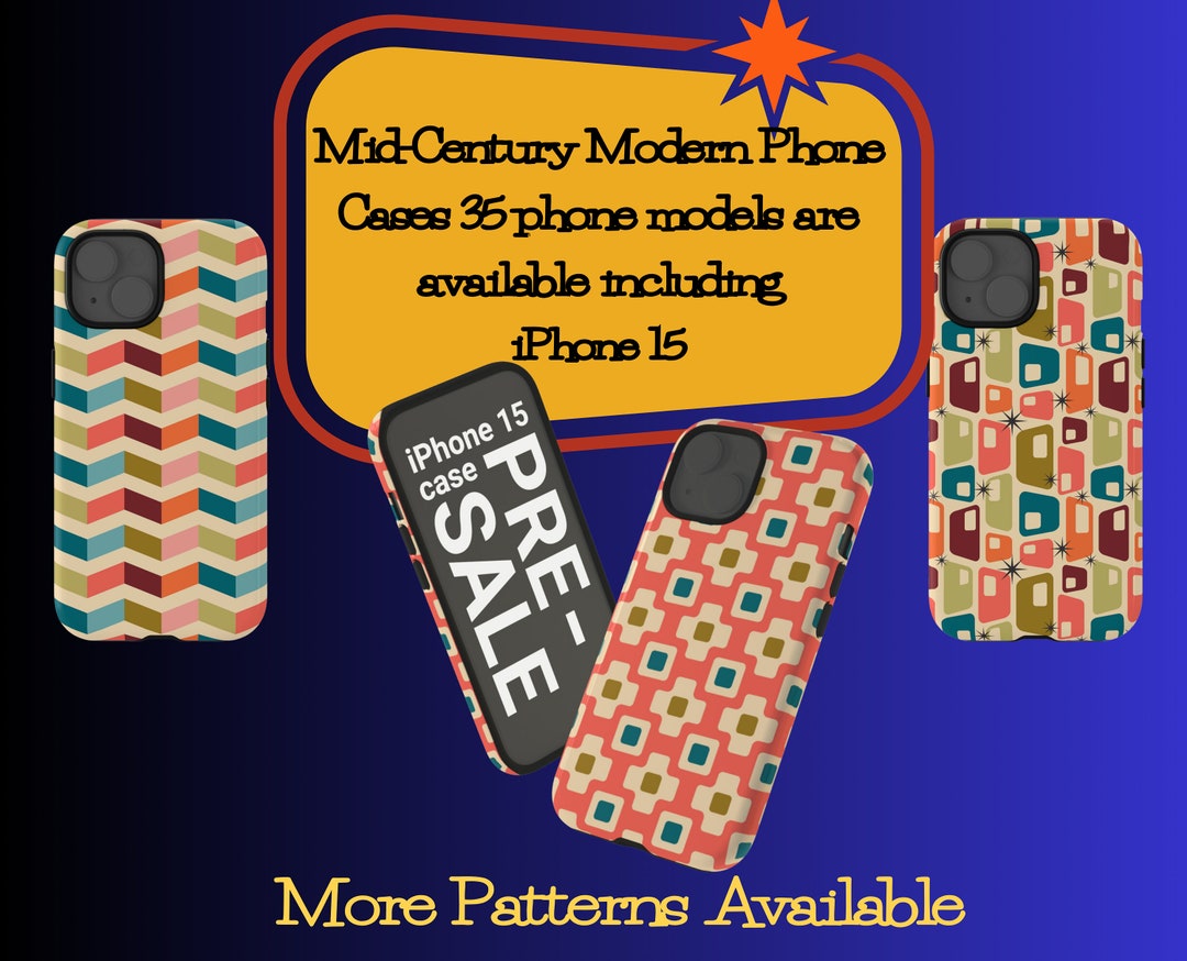 IPhone 15 Phone Case Mid-century Modern Phone Case iPhone Samsung ...