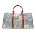 Waterproof Travel Bag Duffle Bag Weekender in French Toile in Blue With ...
