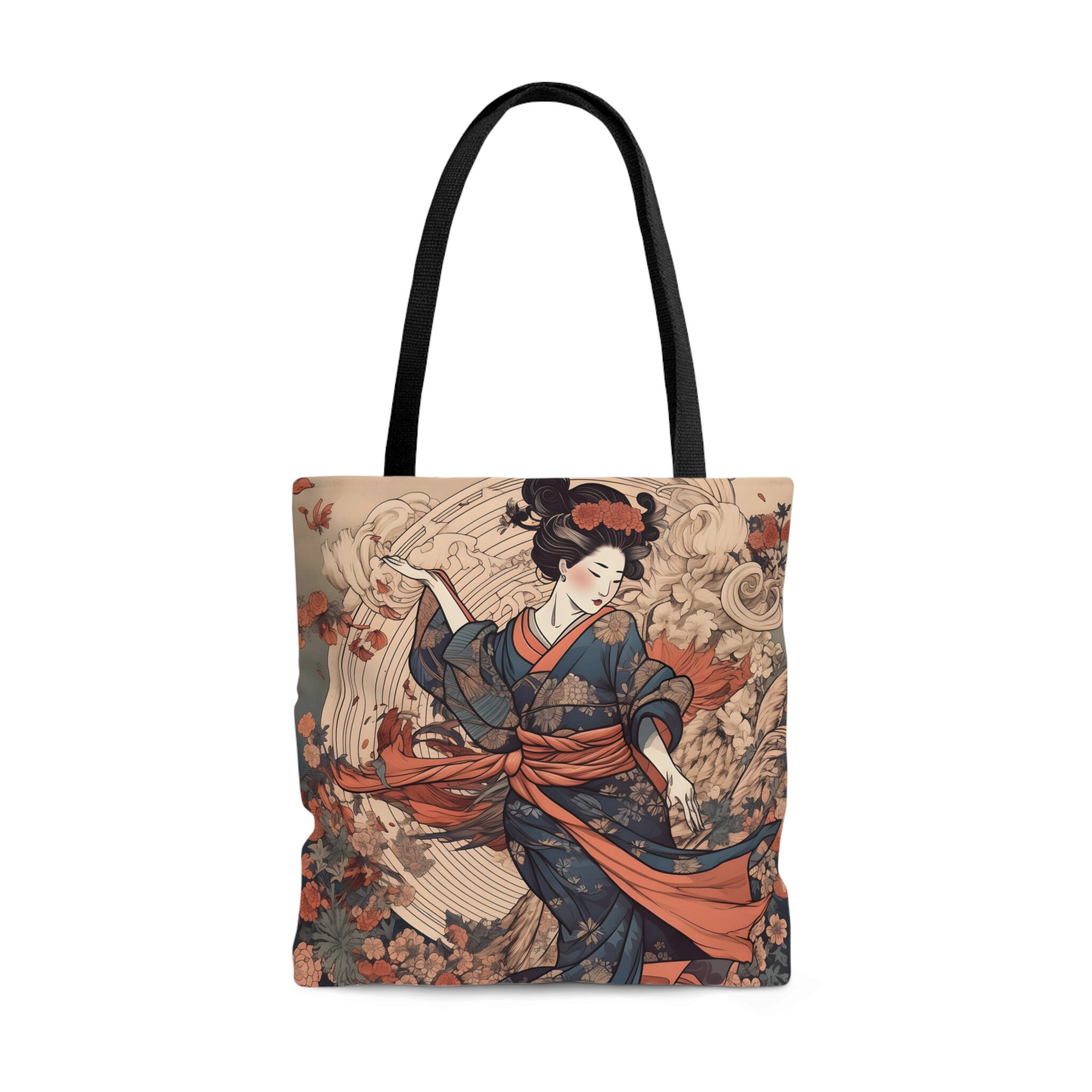 Traditional Japanese Art of a Geisha Girl. Spacious Tote Bag for Travel ...