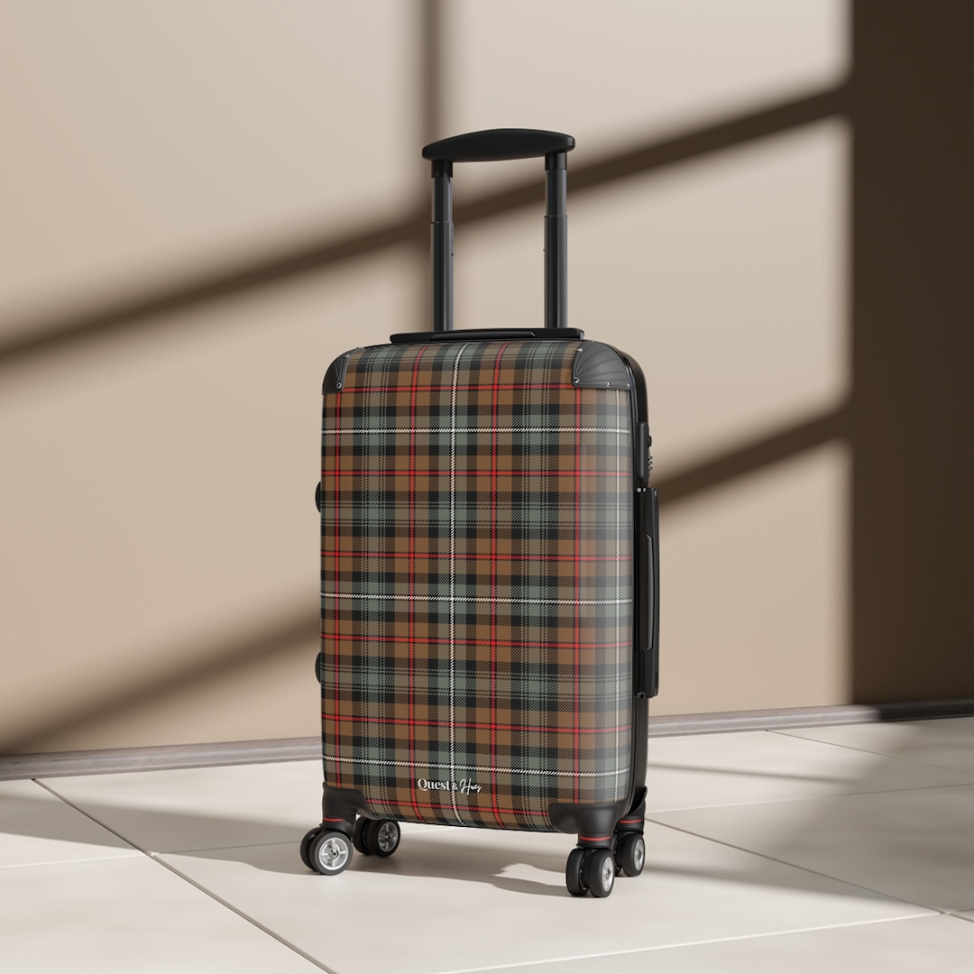 Rolling Luggage Carry on Suitcase With Wheels Scottish Tartan Plaid ...