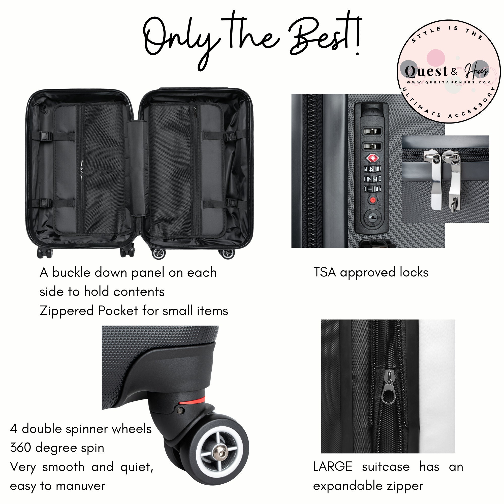 The Elegant Monarch Butterfly Suitcase, Available in 3 Sizes, Carry on ...