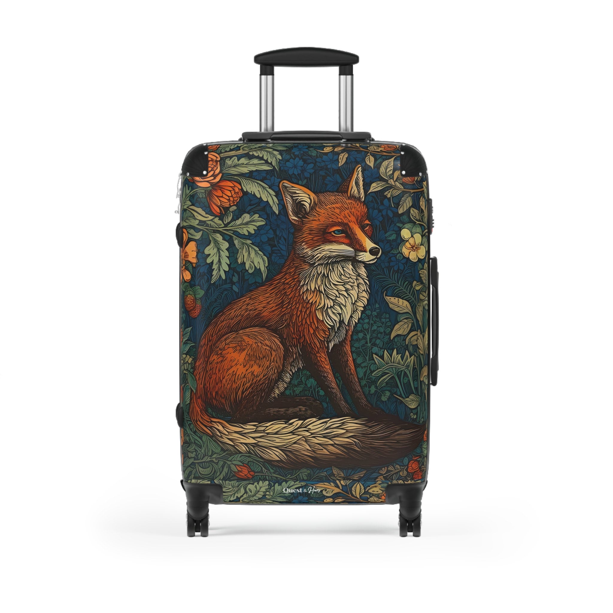Elegant Morris Fox Print Suitcase, Available in 3 Sizes, Carry on 22 In ...