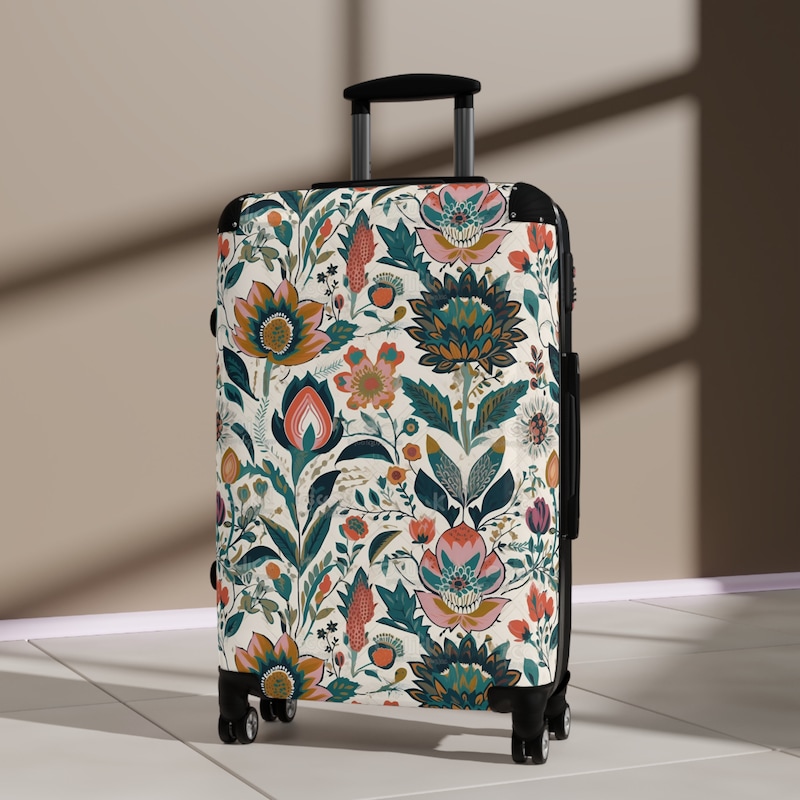 Floral Carry on Luggage - Etsy