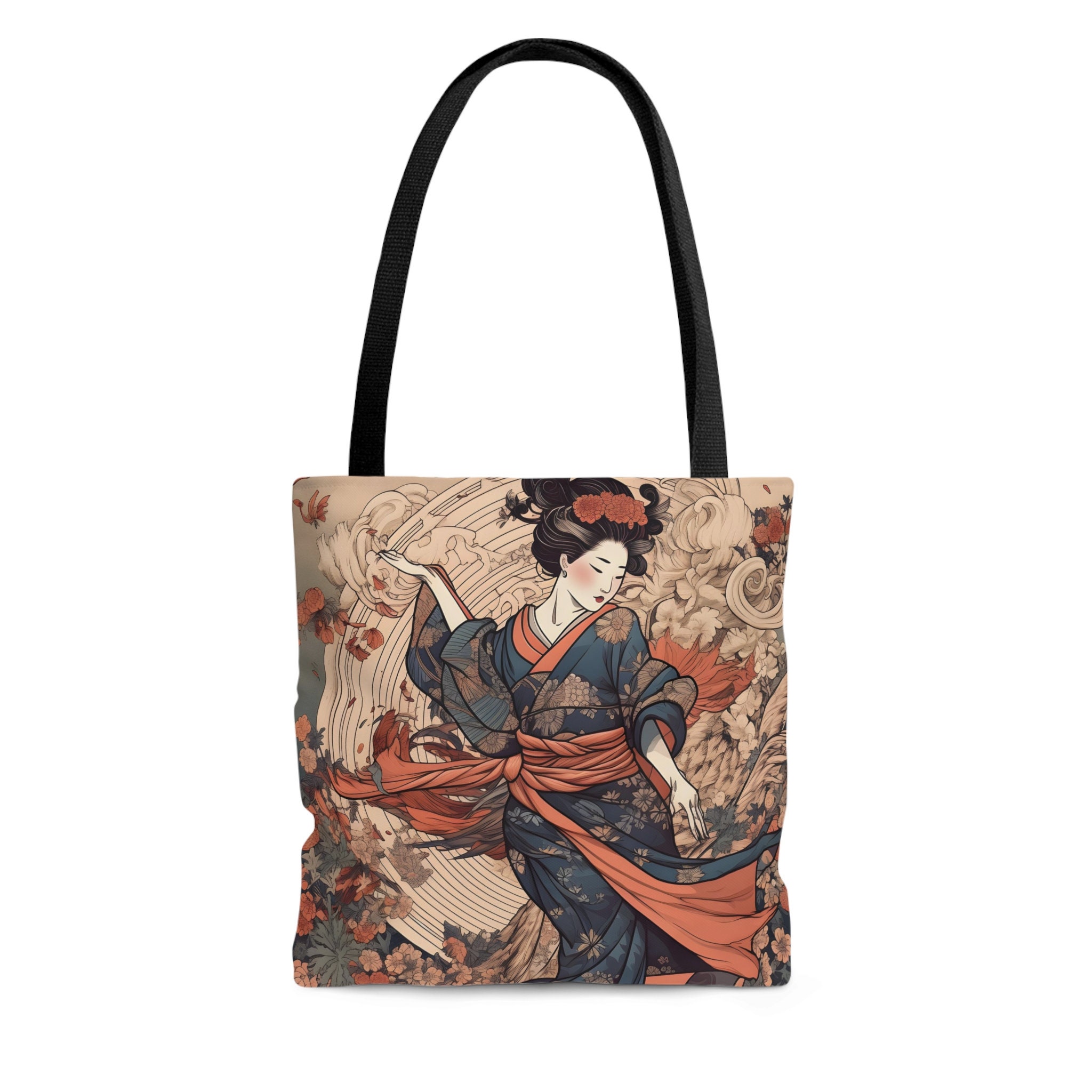 Traditional Japanese Art of a Geisha Girl. Spacious Tote Bag for Travel ...