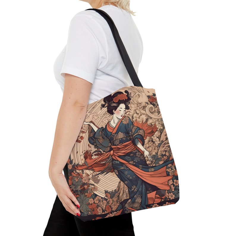 Traditional Japanese Art of a Geisha Girl. Spacious Tote Bag - Etsy